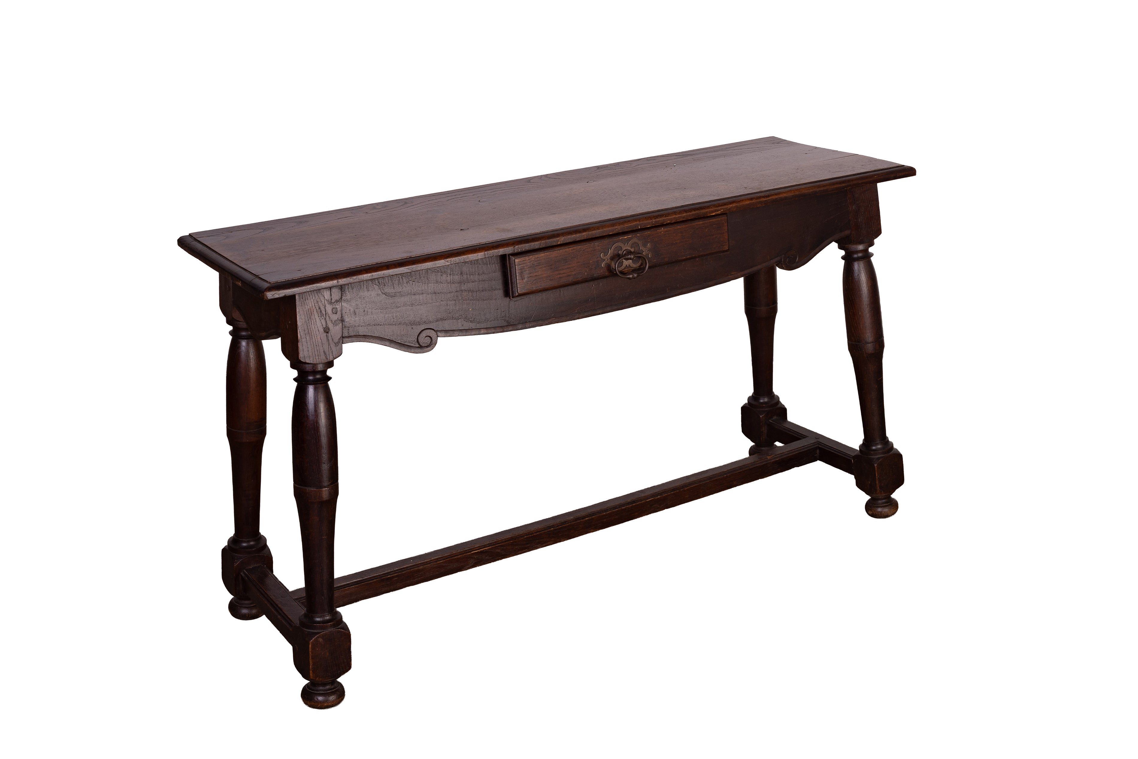 Antique French Walnut console table from the Alps – Dusty Luxe